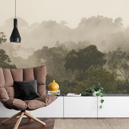 Fotobehang Bos In Mist | bol.com