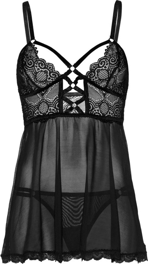 Sheer lace babydoll and string | bol.com