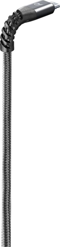 Cellularline - Usb kabel -kevlar micro-usb 15 cm - zwart | bol.com