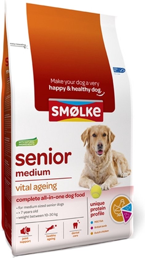Smolke Senior Medium 12 kg - Hond | bol