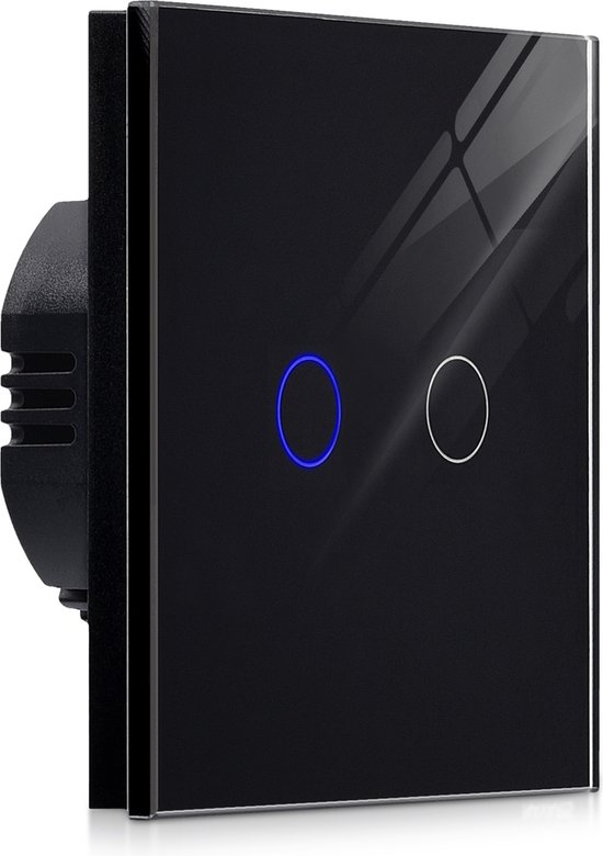 Navaris touch lichtschakelaar voor wand - Dubbele lichtknop met haptic ...