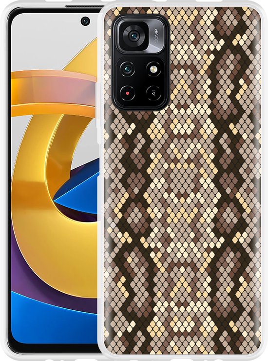 Hoesje geschikt voor Poco M4 Pro 5G Snakeskin Pattern | bol