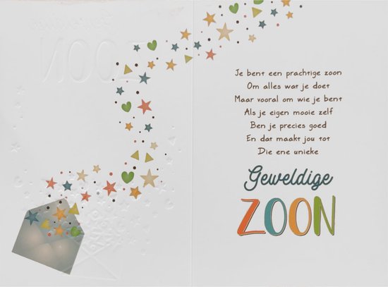 Kaart - Intense - Voor een geweldige zoon - TE044- D | bol.com