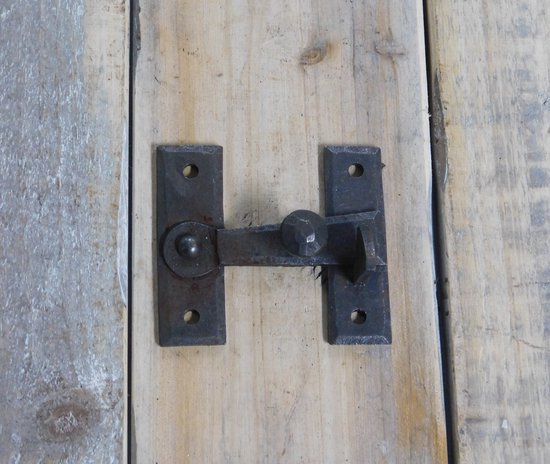 Valslot met vanger - slot smeedijzer antieke vergrendeling, fraai ...