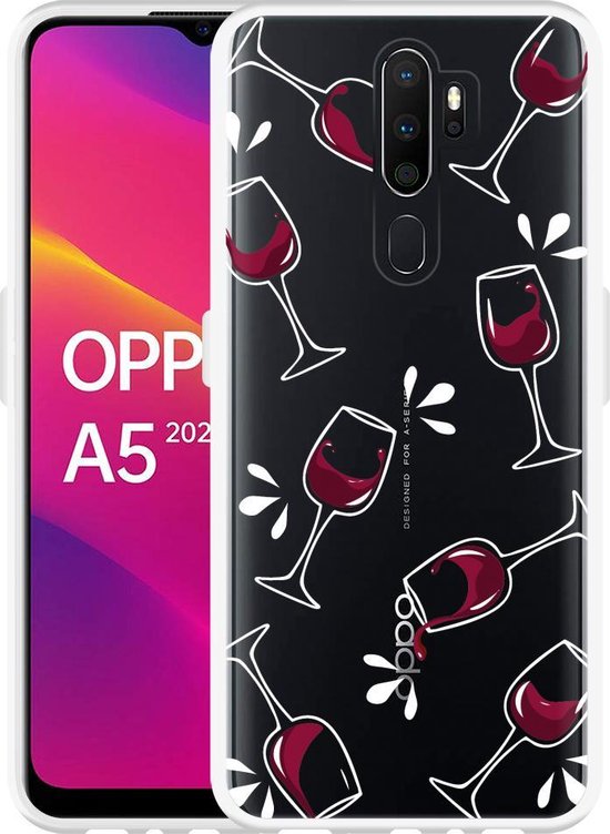 Oppo A5 2020 Hoesje Wine not? - Designed by Cazy | bol