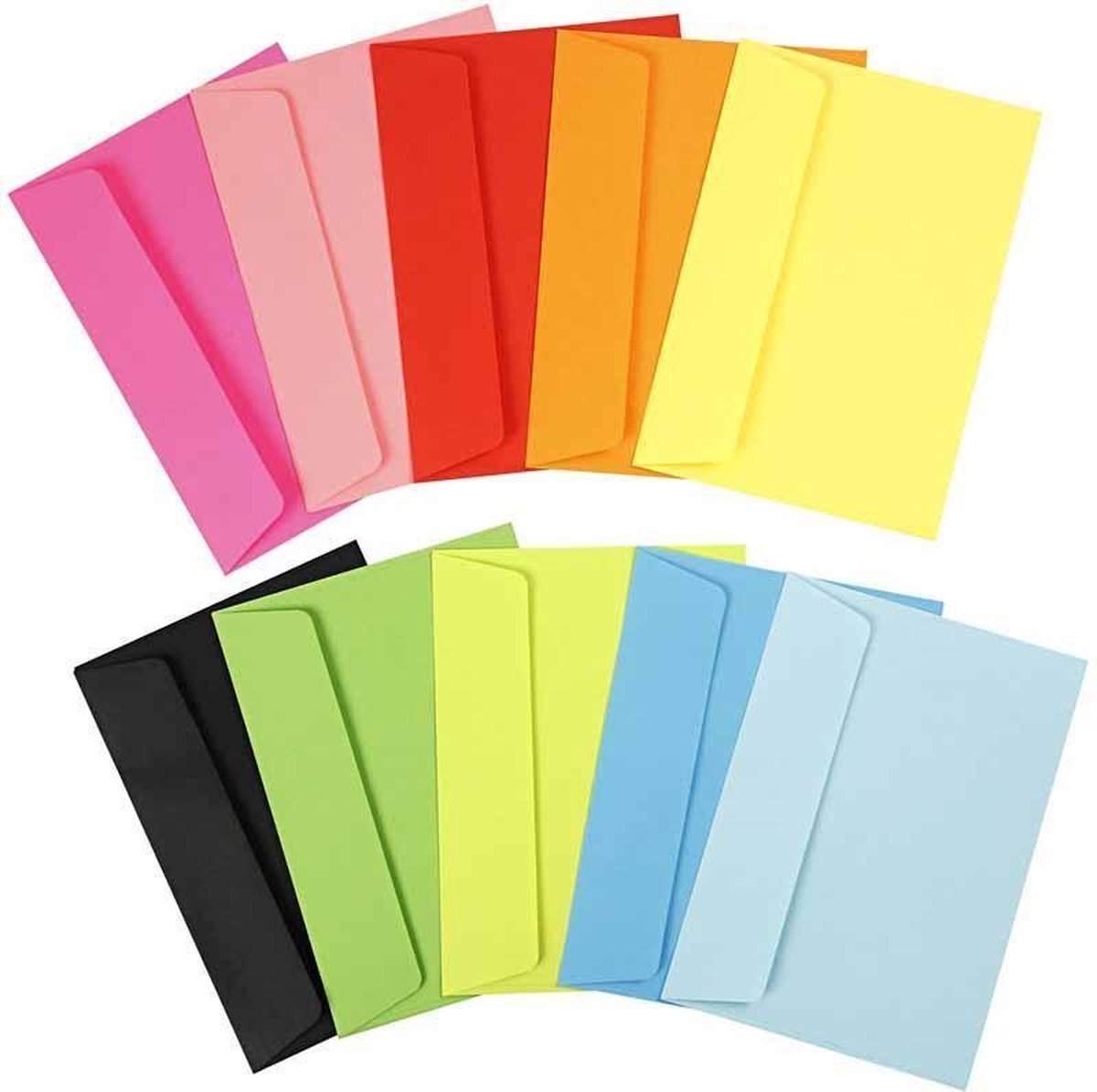 bol.com | Gekleurde Enveloppen. afmeting envelop 11.5x16 cm. 80 gr ...