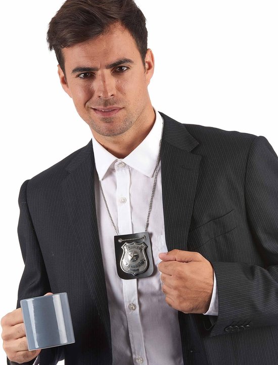 BOLAND BV - Ketting politie badge voor volwassenen - Accessoires ...