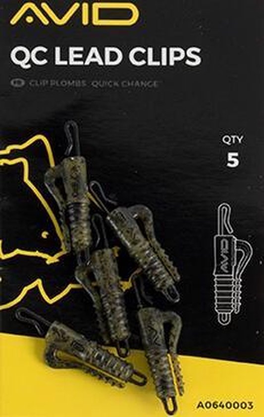 Avid Carp Terminal Tackle Quick Change Lead Clips (5 pcs) | bol