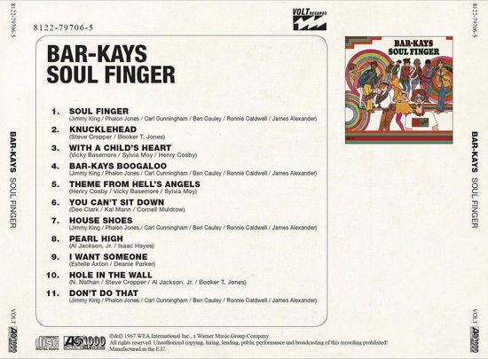 Soul Finger, The Bar-Kays | CD (album) | Muziek | bol