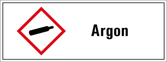 Argon GHS tekststicker 280 x 105 mm | bol.com