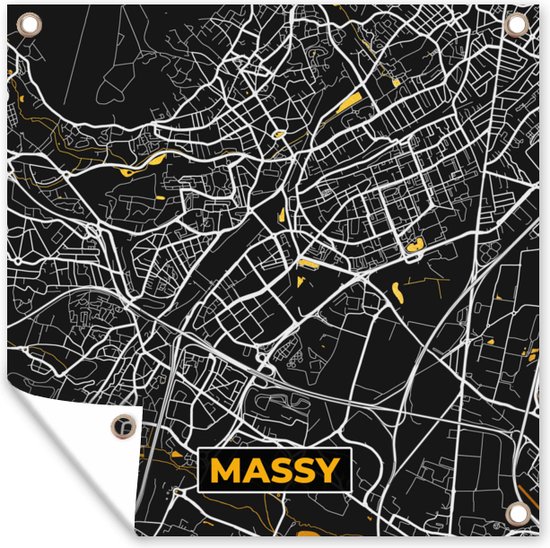 Tuinposters Kaart – Stadskaart – Massy - Plattegrond – Frankrijk ...