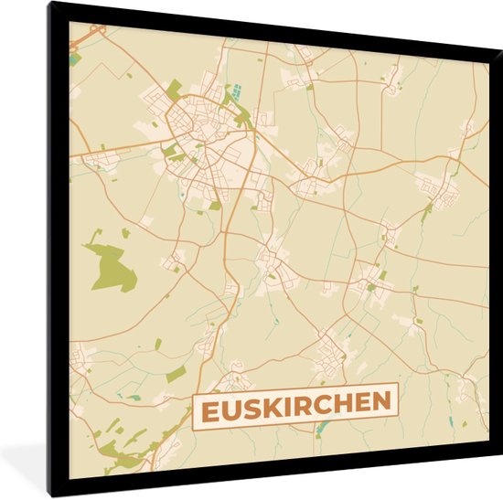Fotolijst incl. Poster - Plattegrond - Euskirchen - Kaart - Stadskaart ...