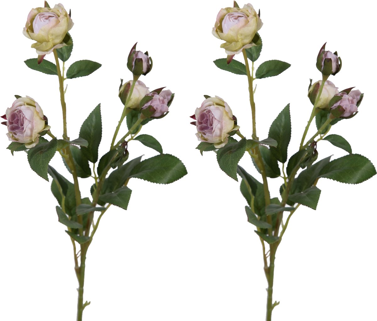 Viv! Home Luxuries Roos mini - 2 stuks - zijden bloem - lila ...