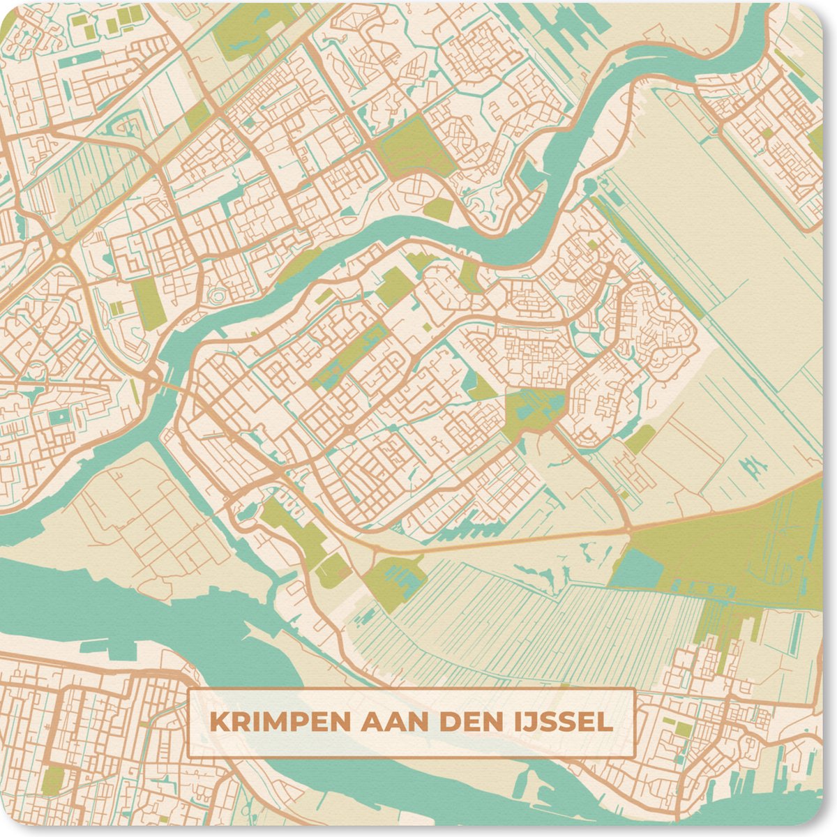 Muismat Klein - Krimpen aan de IJssel - Stadskaart - Kaarten ...