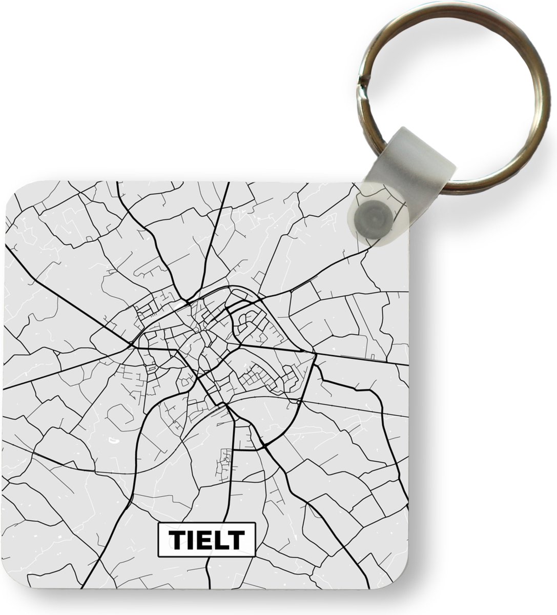 Sleutelhanger - Uitdeelcadeautjes - België – Tielt – Stadskaart – Kaart ...