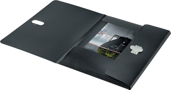 Dossiermap leitz recycle a4 3-kleps pp zwart | bol.com