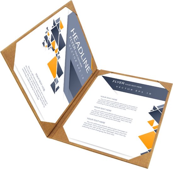 Goodline® - Presentatiemap / Showmap - 2x A4 - Jute | bol.com