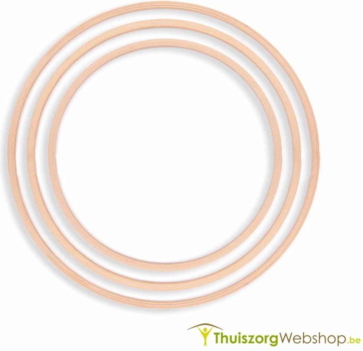 Adhome Hoelahoep hoepel in hout - 70 cm doorsnede | bol.com