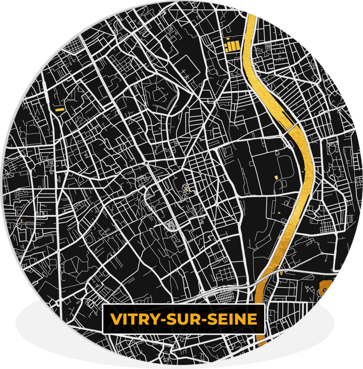 Wall Circle - Wall Circle Inside - City Map - Map - Vitry-sur-Seine ...