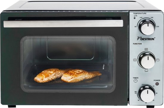 Bestron vrijstaande Mini Oven met 20L volume, Bakoven inlcusief ...