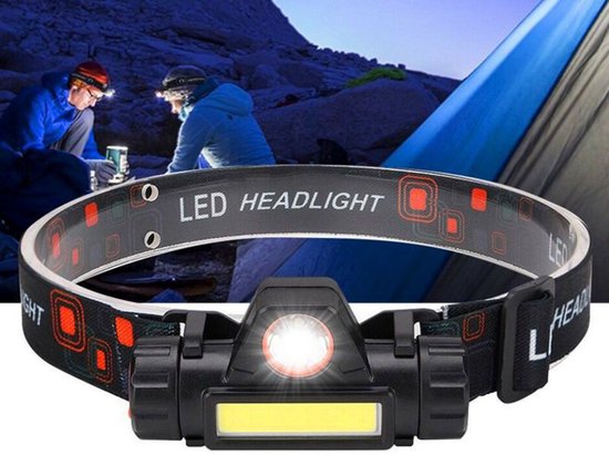 LED Hoofdlamp - Kantelbaar - LED Lumen - Oplaadbaar | bol.com