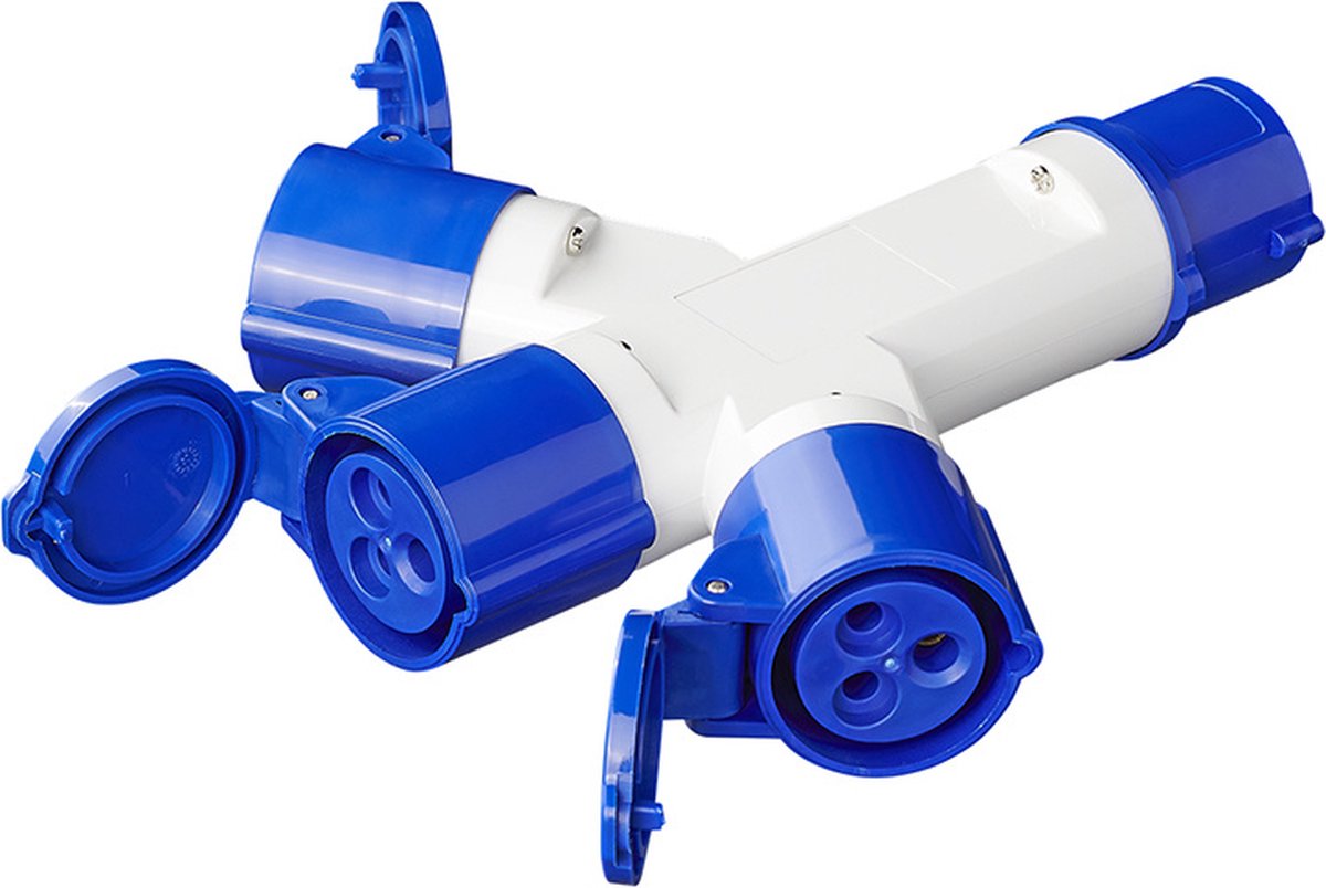 Pro Plus CEE Splitter - 3 Weg - 16 Ampère - IP44 - 230 Volt - 3-Polig ...