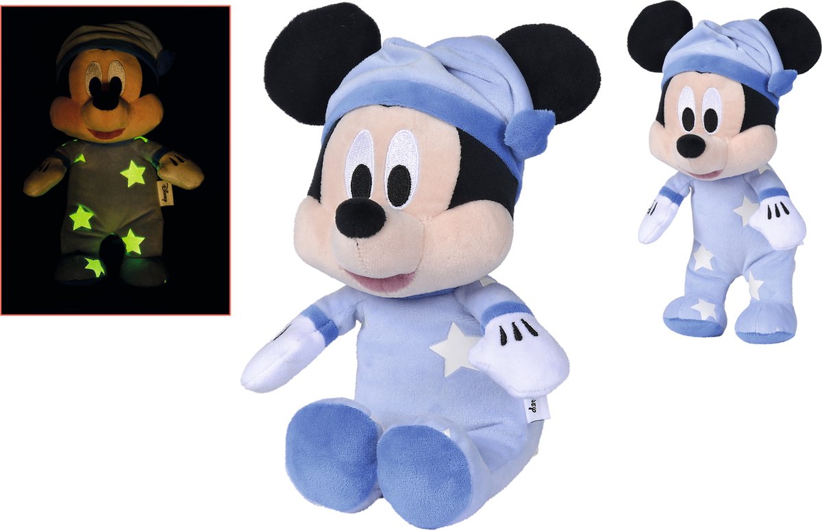 Disney - Sleep well Mickey Plush (25cm) | bol.com
