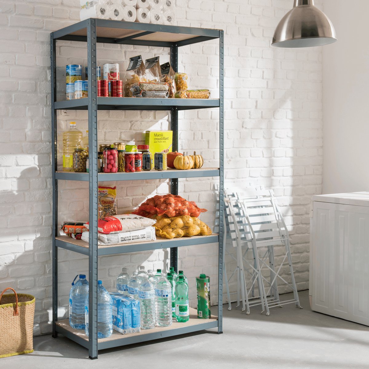 SPACEO - metalen plank - opbergplank - staande plank - zware plank ...