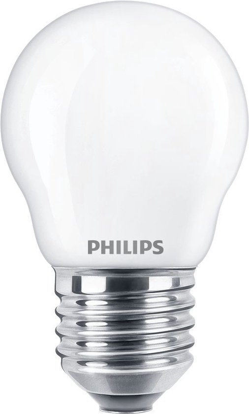 Philips Mat Kogel LED E27 - 4.3W (40W) - Warm Wit Licht - Niet Dimbaar - 8 stuks | bol.com