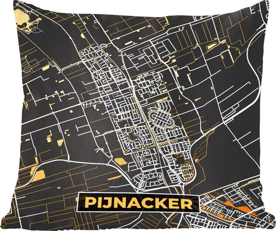 Sierkussens - Kussentjes Woonkamer - 40x40 cm - Pijnacker - Stadskaart ...