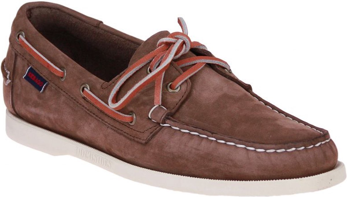 Sebago - Moccasins - Heren - 7000GA0 - saddlebrown,white | bol.com
