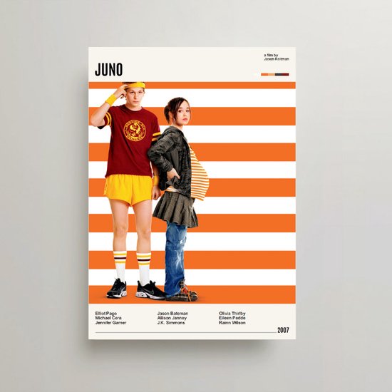 Juno Poster - Minimalist Filmposter A3 - Juno Movie Poster - Juno ...