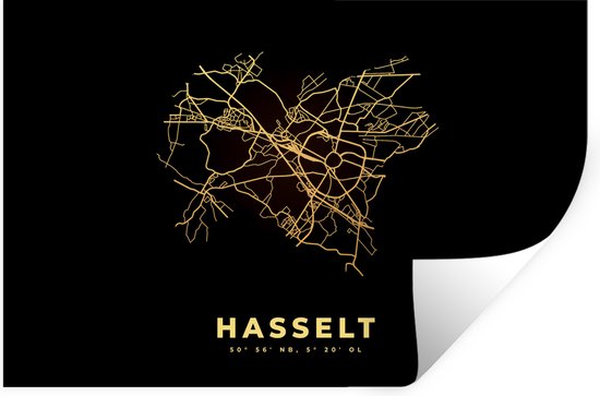 Stickers muraux - Plan de la ville - Carte - België - Carte - Hasselt ...