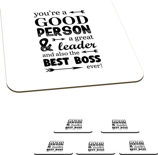 Onderzetters voor glazen - Quotes - Spreuken - 'You're a good person a ...