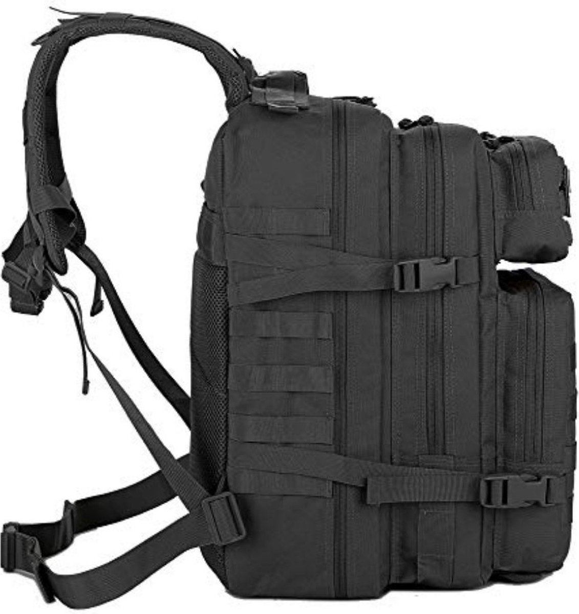 Homezie Militaire rugzak | 50 liter capaciteit | Zwart | tactical ...