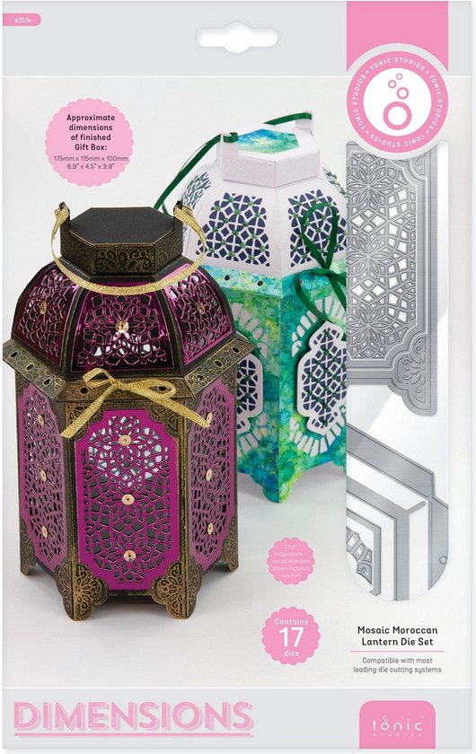 Tonic Studios • Dimensions die set Mosaic moroccan lantern | bol.com