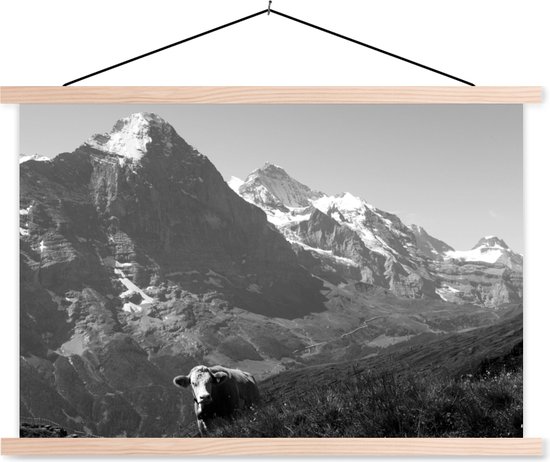 Posterhanger incl. Poster - Schoolplaat - Zwitserse koe voor de Eiger ...