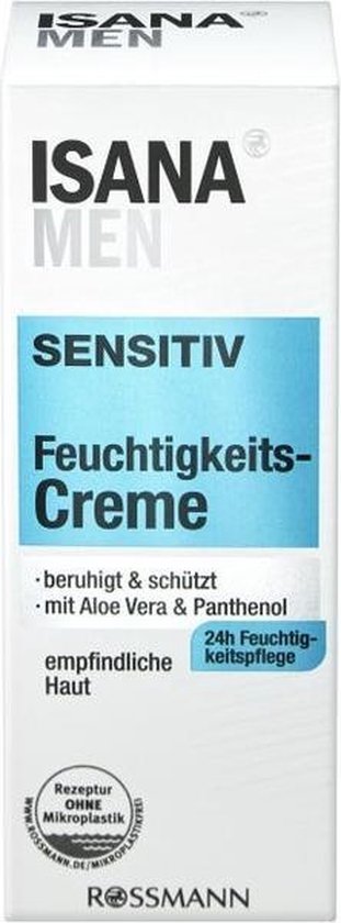 ISANA Men Rossmann Sensitive Hydraterende Crème | bol