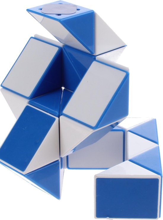 Johntoy Magische Kubus Slang Junior 9 Cm Blauw/wit | Games | bol.com