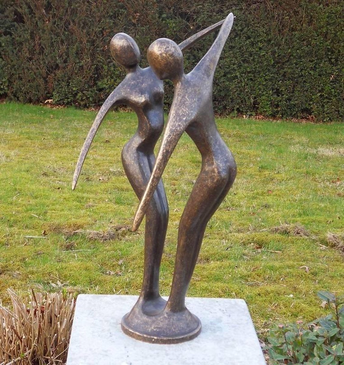 Beeld Brons Moderne Danspaar | Bronzen Beelden | Moderne Bronzen ...