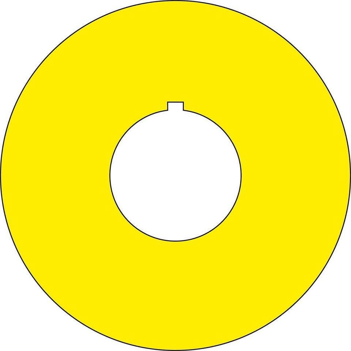 Noodstop pictogram blanco - kunststof - om zelf te beschrijven, geel ...