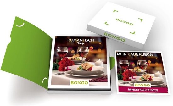 Bongo Bon - Romantisch Etentje Cadeaubon - Cadeaukaart cadeau voor man ...