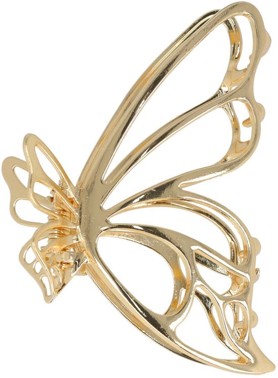 Haarklemmen Open Vlinder Vorm Metaal 7cm Goud Haarklem Haarclip ...