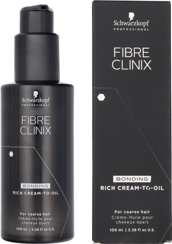 Schwarzkopf - Fibre Clinix - Rich Cream To Oil - Course Hair 100ml | bol