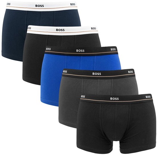 Hugo Boss BOSS essential 5P boxer trunks combi multi - XXL | bol