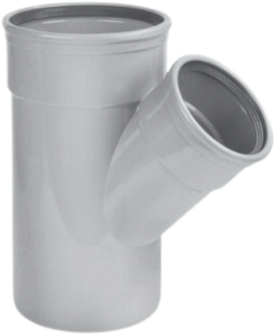 Afvoer pvc manchet - T-stuk 45° Verloop mof/spie - 160 x 110mm | bol