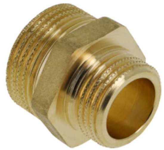 Bonfix messing verloopnippel, 2x buitendraad 1 x 1/2 inch | bol