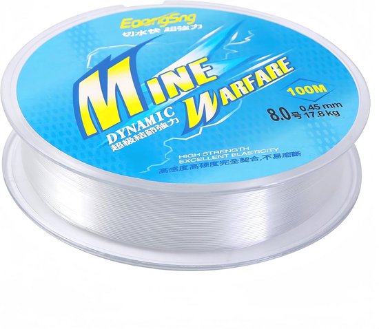 100 Meter Monofilament Nylon Vislijn - Duidelijke Onzichtbare Draad ...