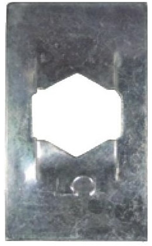 Wurth - Gebogen verenstaal moer - Veermoer, type 1 Plat model x 100 st ...