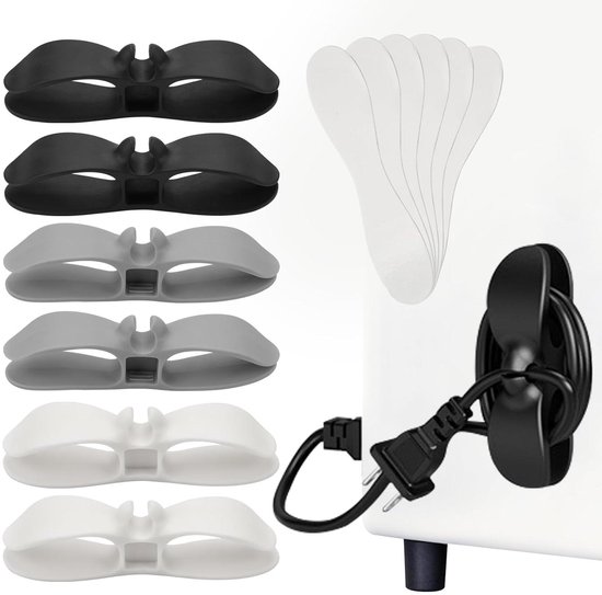 Cable Organizer for Appliances 6 Pcs - Reels, Clips, and Holder for ...